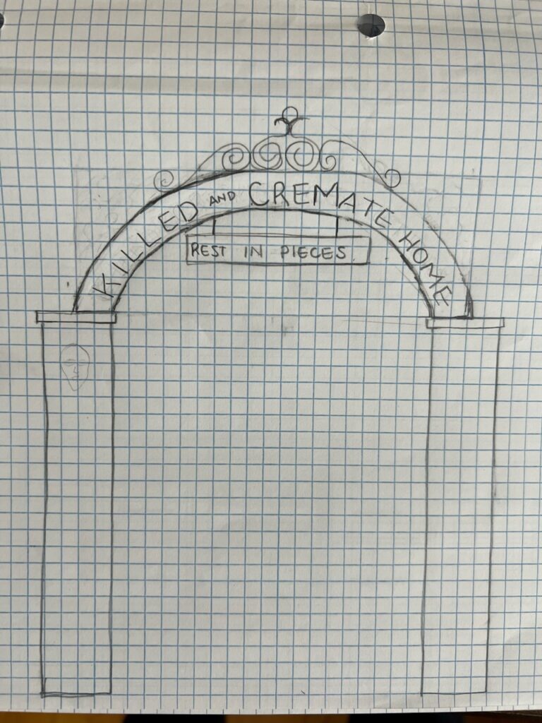 Cemetery Pillar Arch - Build and Create Home