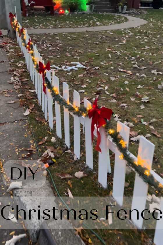 DIY Christmas Fence - Build and Create Home