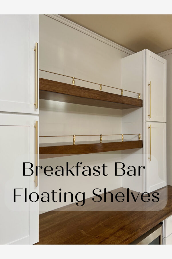 DIY Breakfast Bar Floating Shelves - Build and Create Home