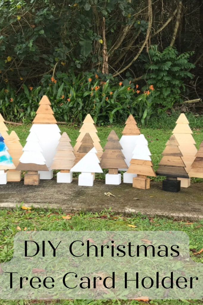 DIY Christmas Tree Card Holder - Build and Create Home