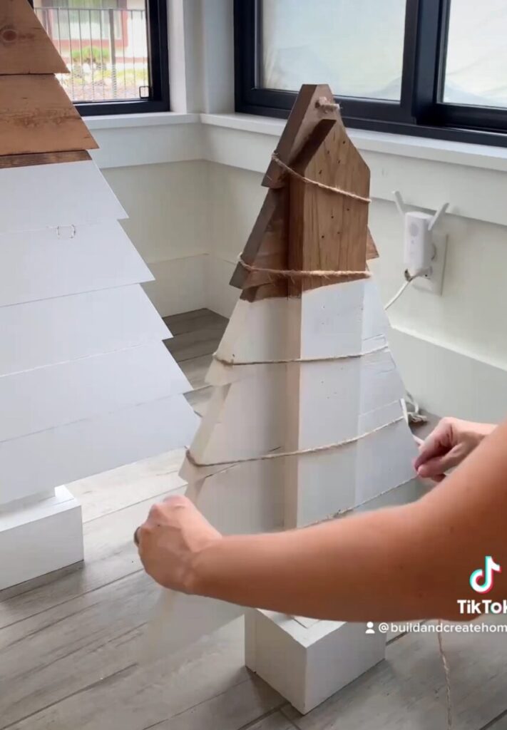 DIY Christmas Tree Card Holder - Build and Create Home