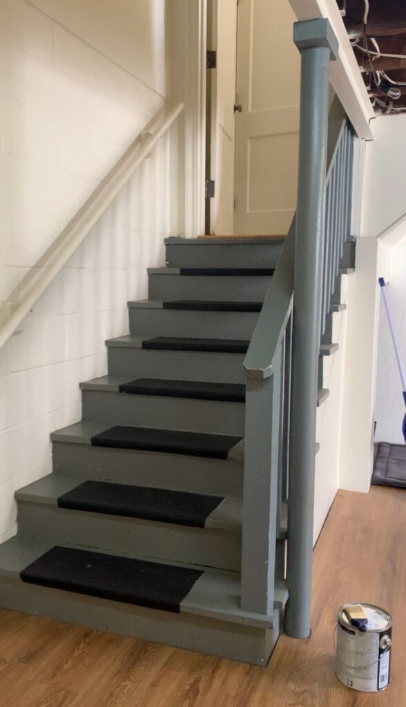 Basement Stairs Makeover - Build and Create Home