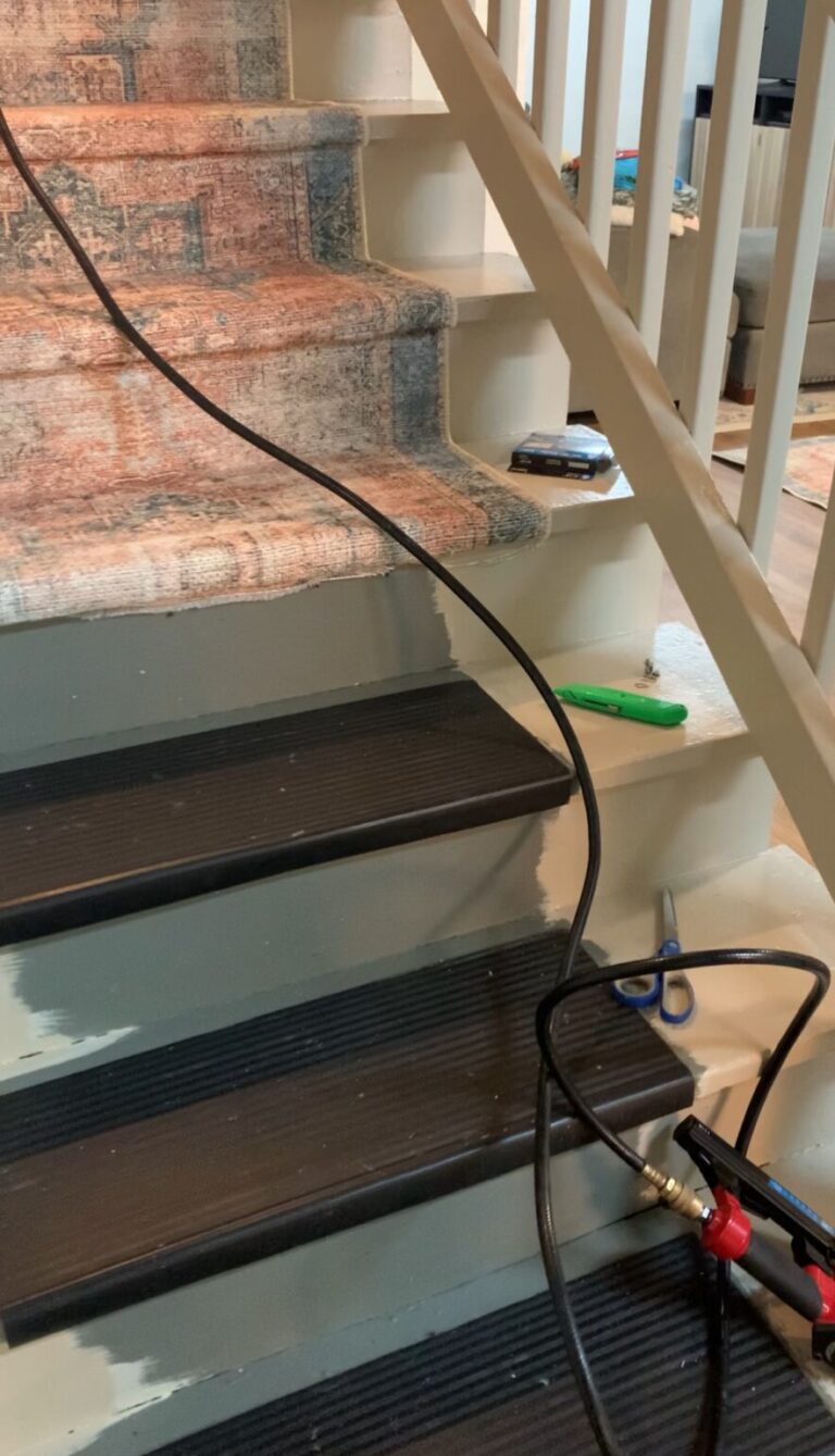 Basement Stairs Makeover - Build and Create Home