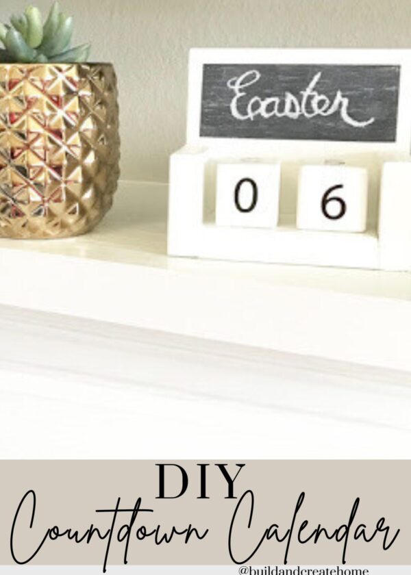 DIY Chalkboard Countdown Calendar Blocks - Build and Create Home