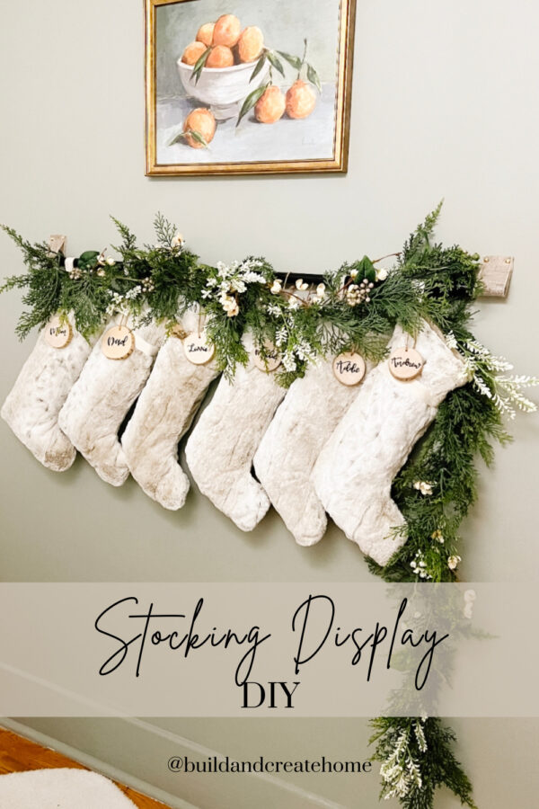 DIY Stocking Display - Build and Create Home