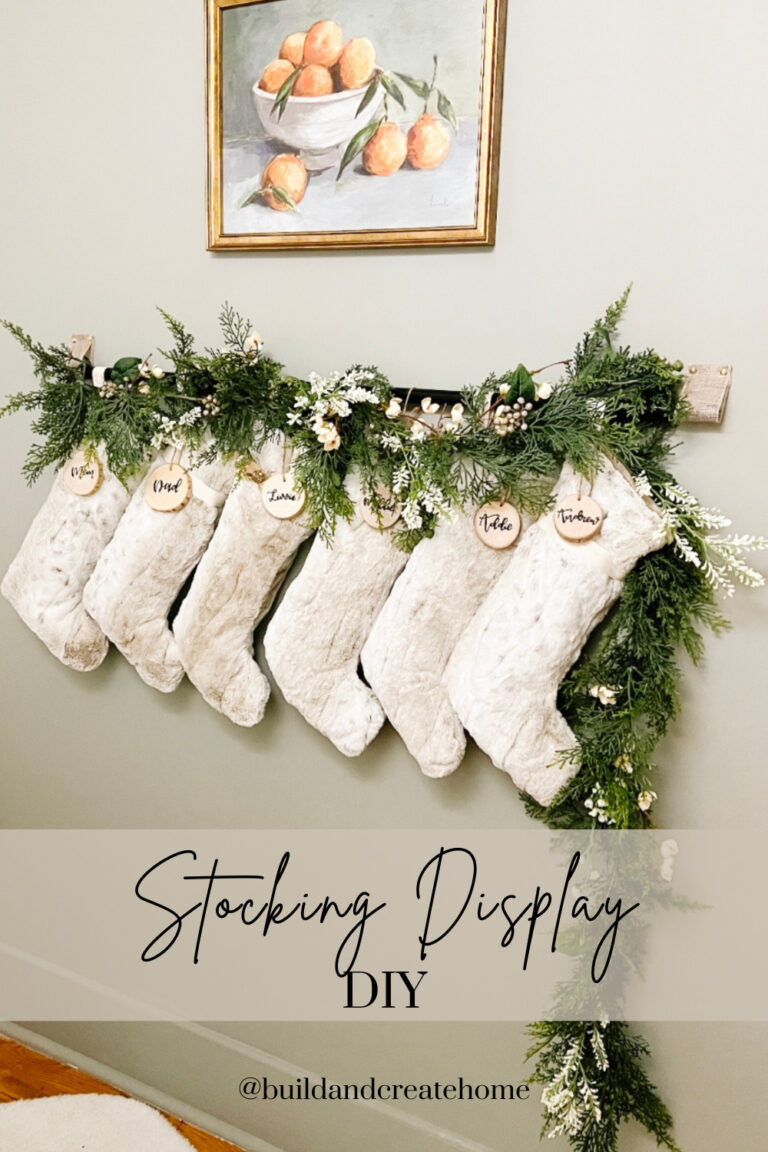 DIY Stocking Display - Build and Create Home
